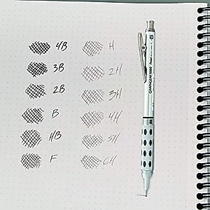 Pentel Super Hi-Polymer Lead Refills, 0.5mm, 12 Leads per Tube, Black (C505-HB)