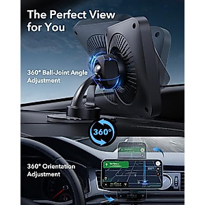 ESR for MagSafe Car Mount Charger with CryoBoost, Magnetic Wireless Car Charger Compatible with MagSafe Car Charger, for iPhone 15/14/13/12, Fast Phone Cooling Charger