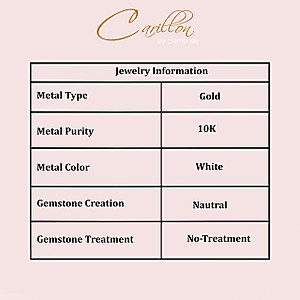 CARILLON Neon Apatite Round Shape 1.7MM Natural Non-Treated Gemstone 10K White Gold Ring Gift Jewelry for Women & Men