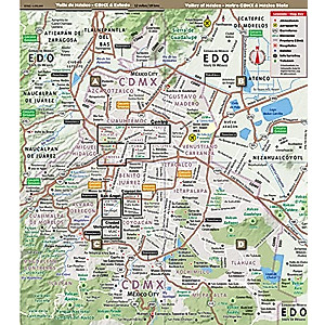StreetSmart Mexico City Map by VanDam – Laminated City Center Street Map of CDMX w/all Attractions, Pre-hispanic Sites, Museums, Hotels, Restaurants, ... 2025 Edition (English and Spanish Edition)