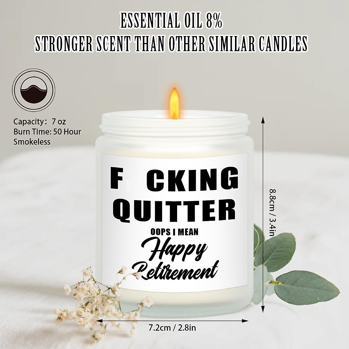 Gifts for Retirement | Retirement Gifts for Women Men | 2024 Happy Retirement Candle | Funny Retirement Gifts for Coworkers, Friends, Teachers, Boss, Nurse