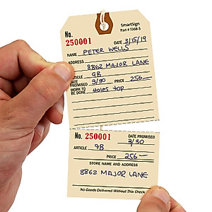 SmartSign Pack of 1000 Repair Tags with Attached String | 2.625" x 5.25" Manila Cardstock