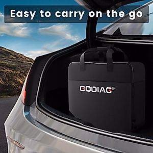 GODIAG Level 1+2 EV Charger - ETL Certified, 16Amp, 110V-240V, 20ft Cable, Portable Electric Car Charger for J1772 EVs with NEMA 6-20 & NEMA 5-15 Plug