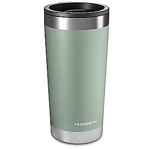 DOMETIC Thermo Tumbler, Stainless Steel, Vacuum Insulated with Splash Resistant Press-fit Function Lid (Moss, 20 Oz)