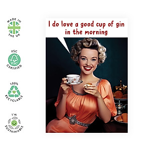 CENTRAL 23 Funny Birthday Cards For Women - Sarcastic Greeting Cards Birthday Female - Retro Cards For Mom Wife Auntie - Best Friend Birthday Cards For Her - Comes With Fun Stickers