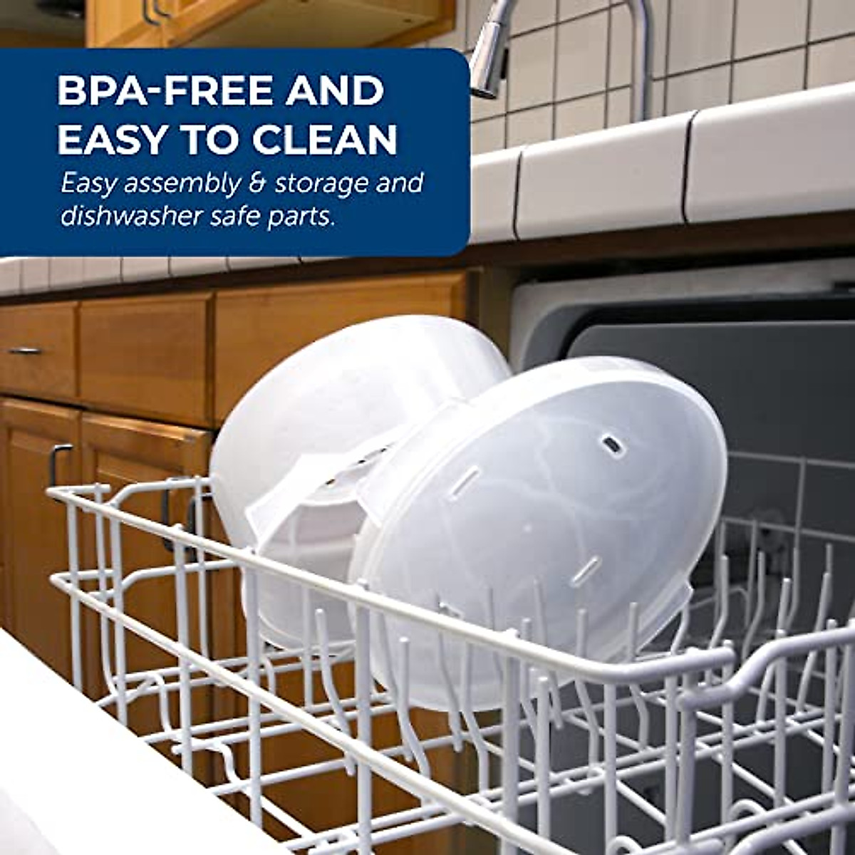 Elite Gourmet EST250 2.5 Quart Electric Compact Mini Food Vegetable Steamer, 400W with BPA-Free Tray, Auto Shut-off 60-min Timer, Veggies, Seafood, Chicken, Egg Cooker and more