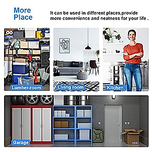 BestOffice 14Dx36Wx72H 5-Shelf Adjustable Storage Shelves Wire Shelving Unit Garage NSF Metal Shelf Heavy Duty Utility Commercial Grade Steel Layer Shelf1250 LBS Capacity,Black