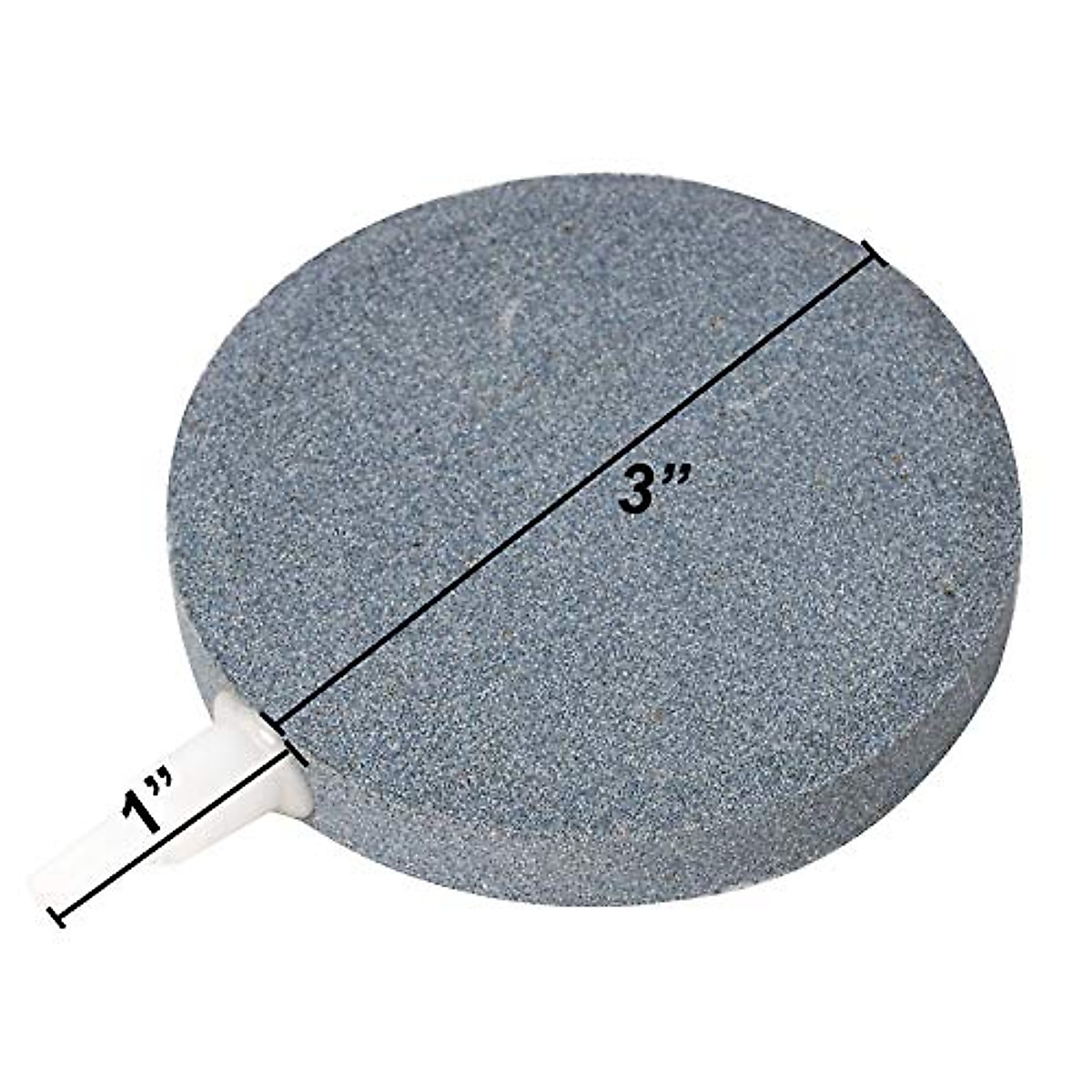 AQUANEAT Air Stone Fish Tank Bubbler Aquarium Disc Oxygen Diffuser for Hydroponics Aerators Pump (3inch(8 pcs))