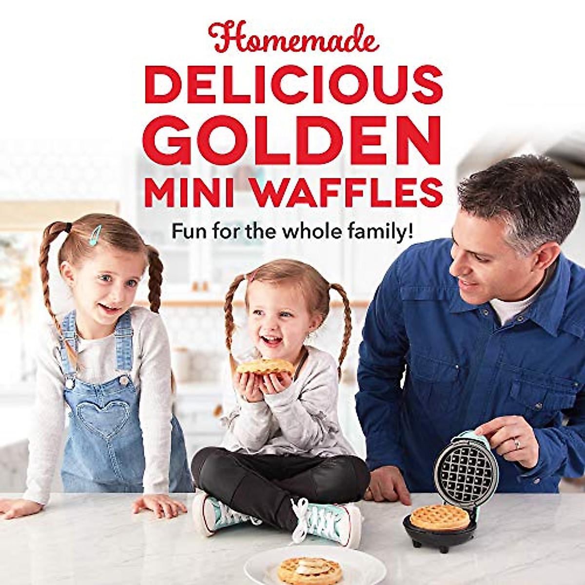 Dash Mini Maker: The Mini Waffle Maker Machine - Silver & DCB001MW Wonderful Mini Waffles Recipe Book with Gluten, Vegan, Paleo, Dairy + Nut Free Options, Over 80+ Easy to Follow Guides, Cookbook