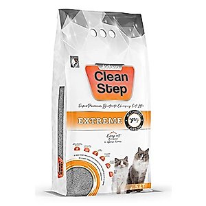 Jadawa Clean Step All Natural Cat Litter, Maximum Clumping Litter, 99.5% Dust Free (9.3 lb, Extreme-Activated Carbon)