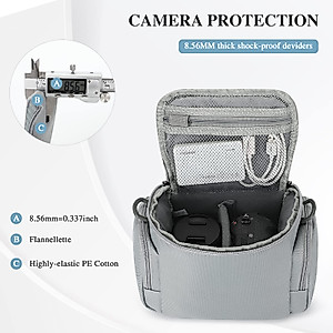 G-raphy Camera Case Bag DSLR Camera Bag Mirrorless Camera Bag Photographers with Removable Padded Dividers for Dslr Cameras, Lenses and etc