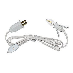 Creative Hobbies® Single Light Replacement Clip in Lamp Cord for Christmas Village House Includes LED Light Bulb | 1 Pack