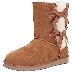 Koolaburra by UGG womens Victoria Short Fashion Boot, Chestnut, 8 US