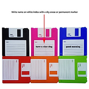 Floppy Disk Retro Silicone Drink Coaster-Floppy Disk, A Set of 6 for Desktop Protection and Prevent Furniture Damage, Small to-Do Notepad