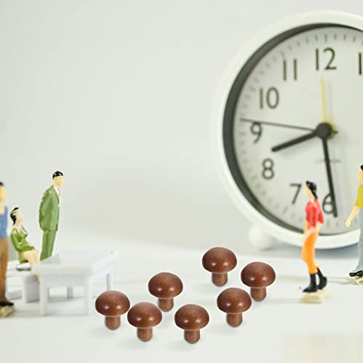 NOLITOY 50PCS Miniature Mushrooms Decorations Fairy Garden Miniature Mushroom Mini Mushrooms Figurines Micro Landscape Plant Pot Bonsai Cake Decor