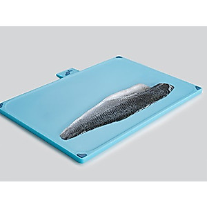 Joseph Joseph Index Plastic Cutting Board Set with Storage Case Color-Coded Dishwasher-Safe Non-Slip, Large, Silver (60134)