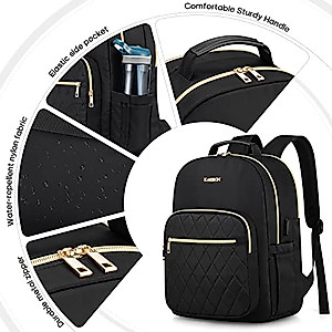 Laptop Backpack for Women, 15.6 Inch Travel Backpack for Women as Person Item Flight Approved, Waterproof School Backpack, Computer Backpack School Bag Casual Daypacks for College, Business,Work