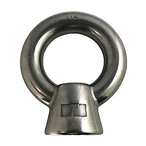 US STAINLESS Stainless Steel 316 Lifting Eye Nut 1" UNC Marine Grade Pitch of 8