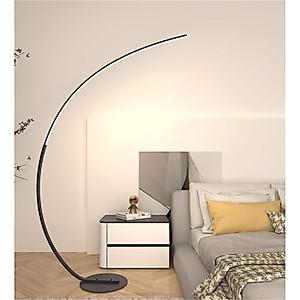 62.99 Inches Metal Arched Floor Lamp Black Modern Contemporary Bulbs Included