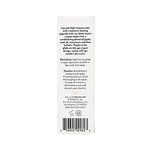 Honest Beauty Lip Crayon-Demi-Matte, Mulberry with Jojoba Oil & Shea Butter | Lightweight, High-Impact Color | EWG Certified + Dermatologist tested + Hypoallergenic & Cruelty free | 0.105 oz.