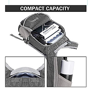 ZOMAKE Ultra Lightweight Packable Backpack 18L - Small Foldable Hiking Backpacks Water Resistant Folding Daypack for Travel(Black)