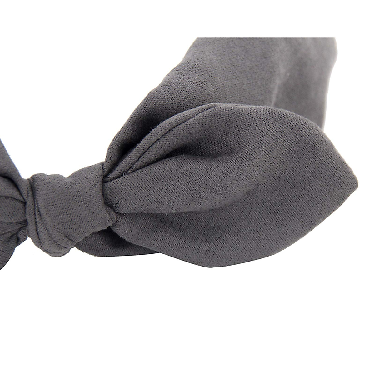 Yeshan Elastic Solid Colors Knotted Bow Fashion Headband Rabbit ears Hairband Turban Headwrap,Pack of 6