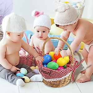 Personalized Name Wicker Easter Basket wIth Handle for Kids Girls Boys Custom Willow Bamboo Easter Basket with Red White Liner Customized Burlap Egg Hunt Tote Rattan