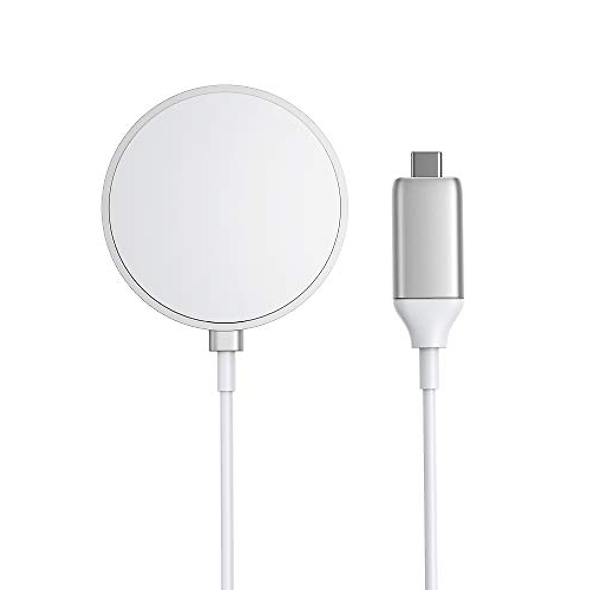 Magnetic Wireless Charger, Anker Wireless Charger with 5ft Built in USB-C Cable, PowerWave Magnetic Pad, 7.5W Charging for iPhone 13 / 13 Pro / 13 Pro Max / 13 mini / 12 / 12 Pro (No AC Adapter)