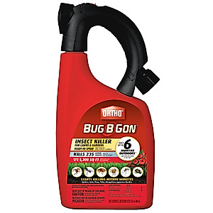 Ortho Bug B Gon Insect Killer for Lawns and Gardens Hose-End Sprayer 32 Fl. Oz.(Kills 230+ Insects Including Mosquitoes, Fleas, Ticks, & Ants. Use in Lawns, Trees, Shrubs, Vegetables, and Fruit Trees)