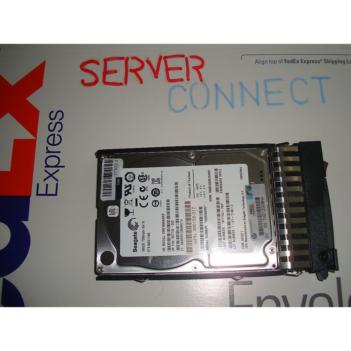 HP 530932-001 160-GB, 3G, SATA, SFF, 7,200-rpm, dual-port New Bulk