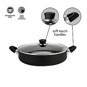 HUDSON Nonstick Paella Pan Hudson 11-inch Aluminum, 3.7 Qt