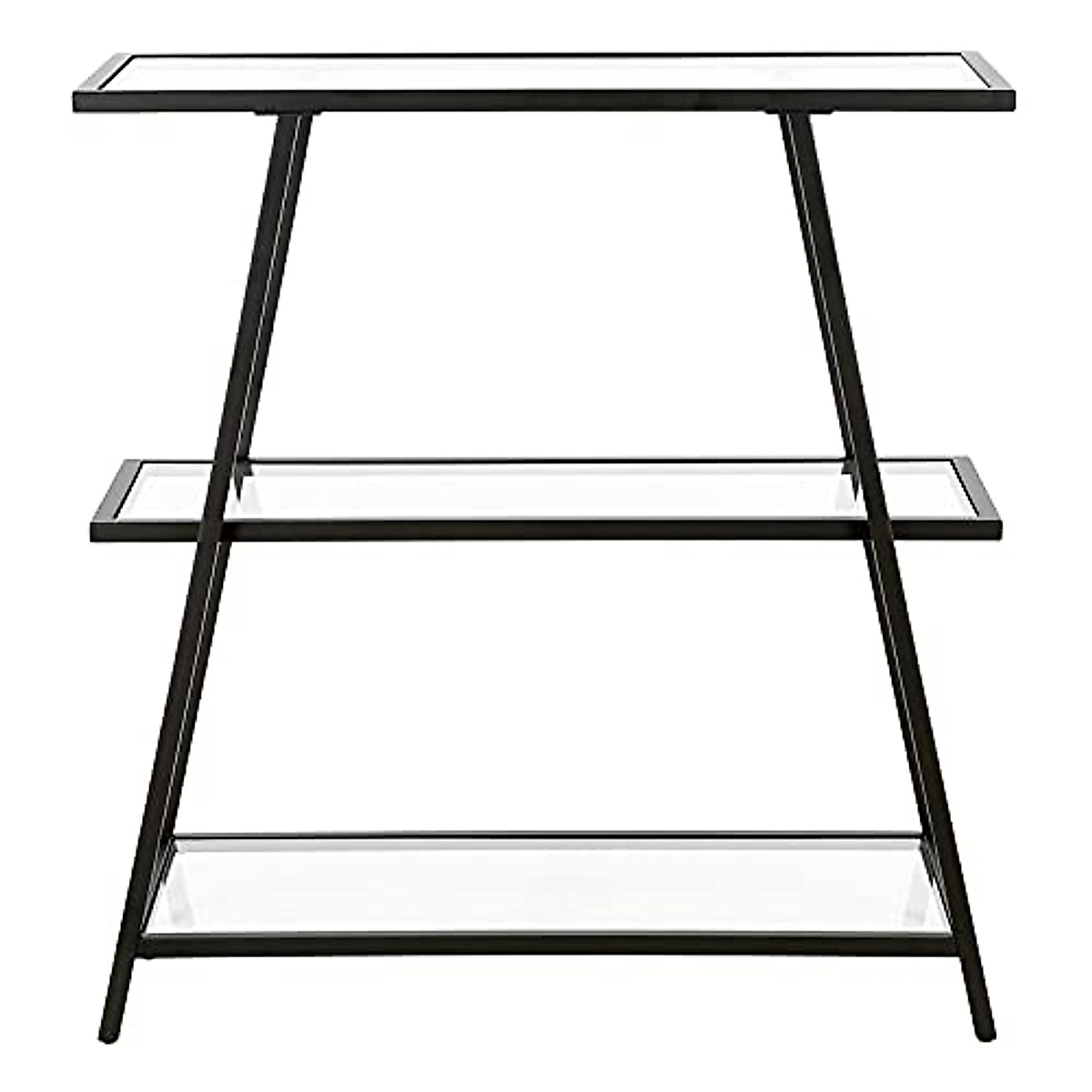 Yair 36'' Tall Rectangular Bookcase in Blackened Bronze