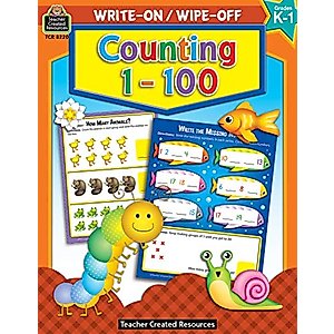 Teacher Created Resources Counting 1-100 Write-On/Wipe-Off Book