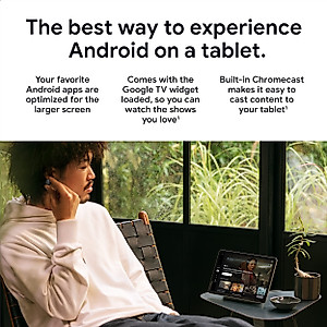 Google Pixel Tablet with Charging Speaker Dock - Android Tablet with 11-Inch Screen, Smart Home Controls, and Long-Lasting Battery - Rose/Porcelain - 128 GB