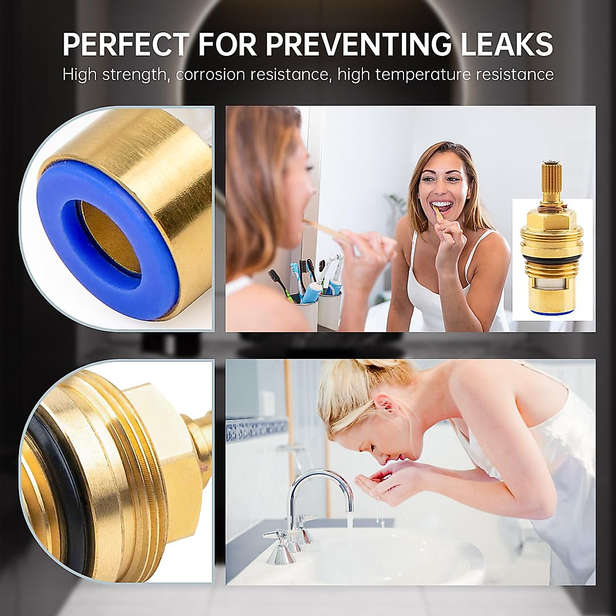 LIBERFLOW Faucet Cartridge for Kitchen Faucet Parts Compatible with Hansgrohe 94009000 Cartridge Widespread Faucet Valve