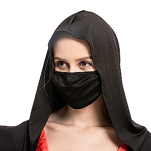 Spooktacular Creations Adult Women Ninja Costume, Deluxe Ninja Costume Set for Halloween Party Dress Up Cosplay (Large)