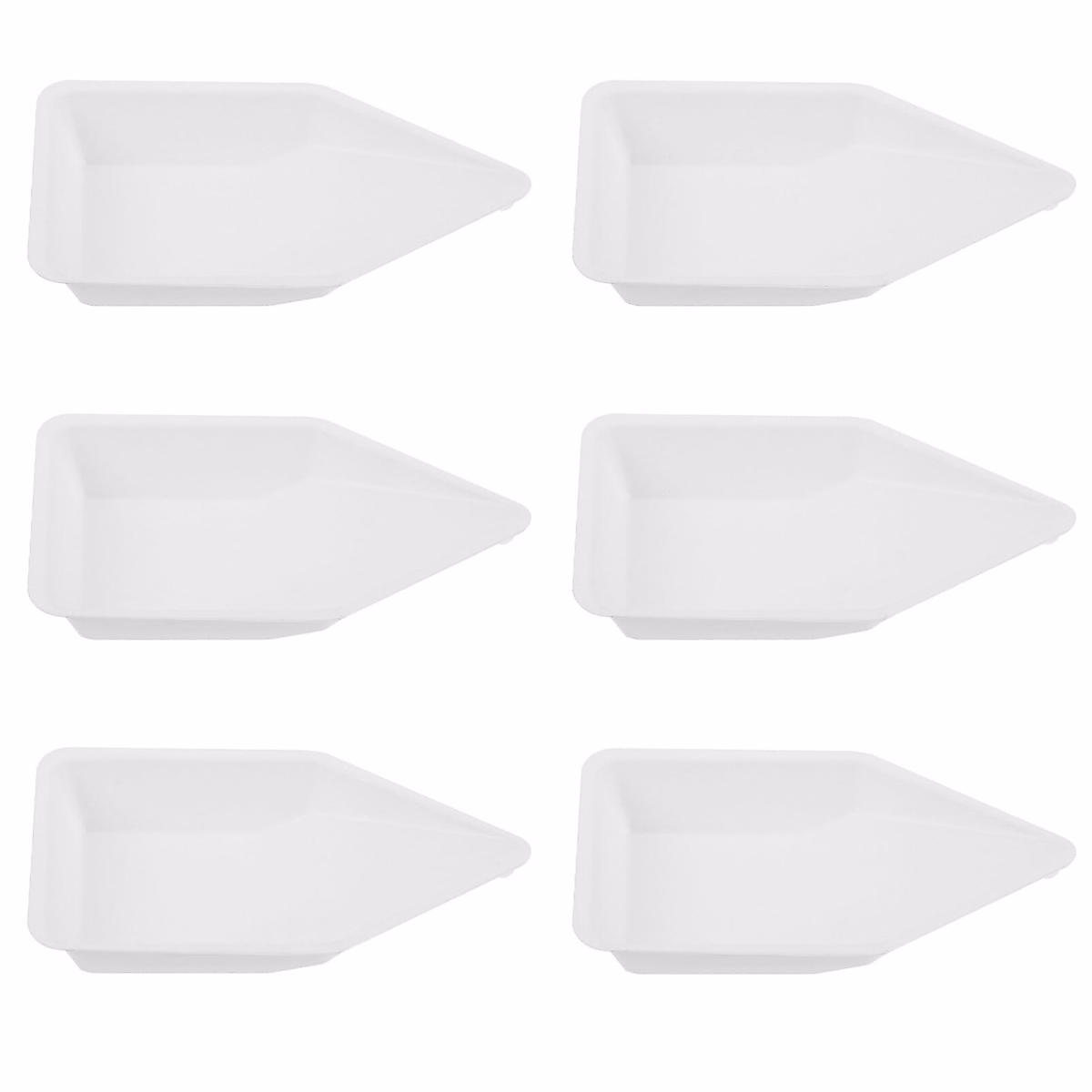 Scicalife Weigh Boats,10 Pack Plastic Disposable Trays for Scale, Square Weighing Dishes,Easy Pour Design,Square Lab Weighing Dishes for Measuring,Storing, Mixing Powders,Liquids