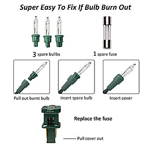 Funpeny 11 Inch Glitter Silver Star Tree Topper, Lighted Christmas Treetop with 10 Lights Christmas Decorations for Christmas Xmas Tree Home Bar Shop Office (Silver)