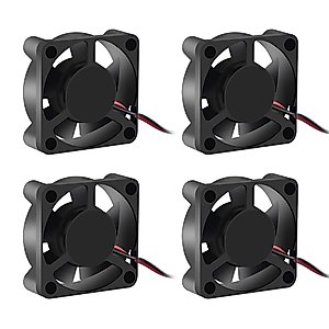 Dorhea 30x30x10mm 12V Fan DC Brushless Cooling Fan 3010 DC 12V Compatible with 3D Printer Extruder Hotend V6 V5 CPU 2Pin (4 PCS)