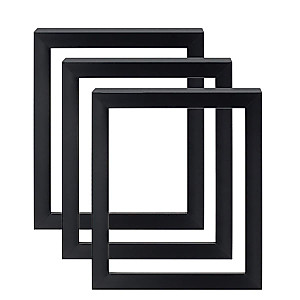 Gotham Deep Gallery Frames - 3 Pack of Professional Gallery Frames for Canvas, Paintings, Presentation & More! - [Black - 16x20"]
