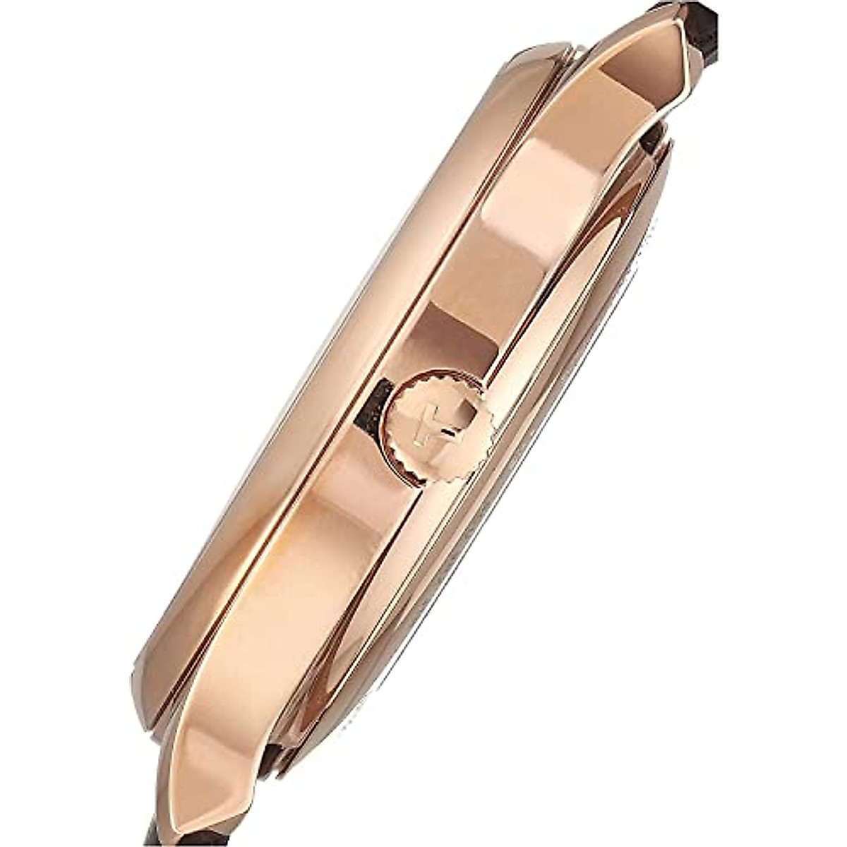 Tissot Mens Tradition Automatic Small Second 316L Stainless Steel case with Rose Gold PVD Coating Automatic Watch, Brown, Leather, 20 (T0634283606800)