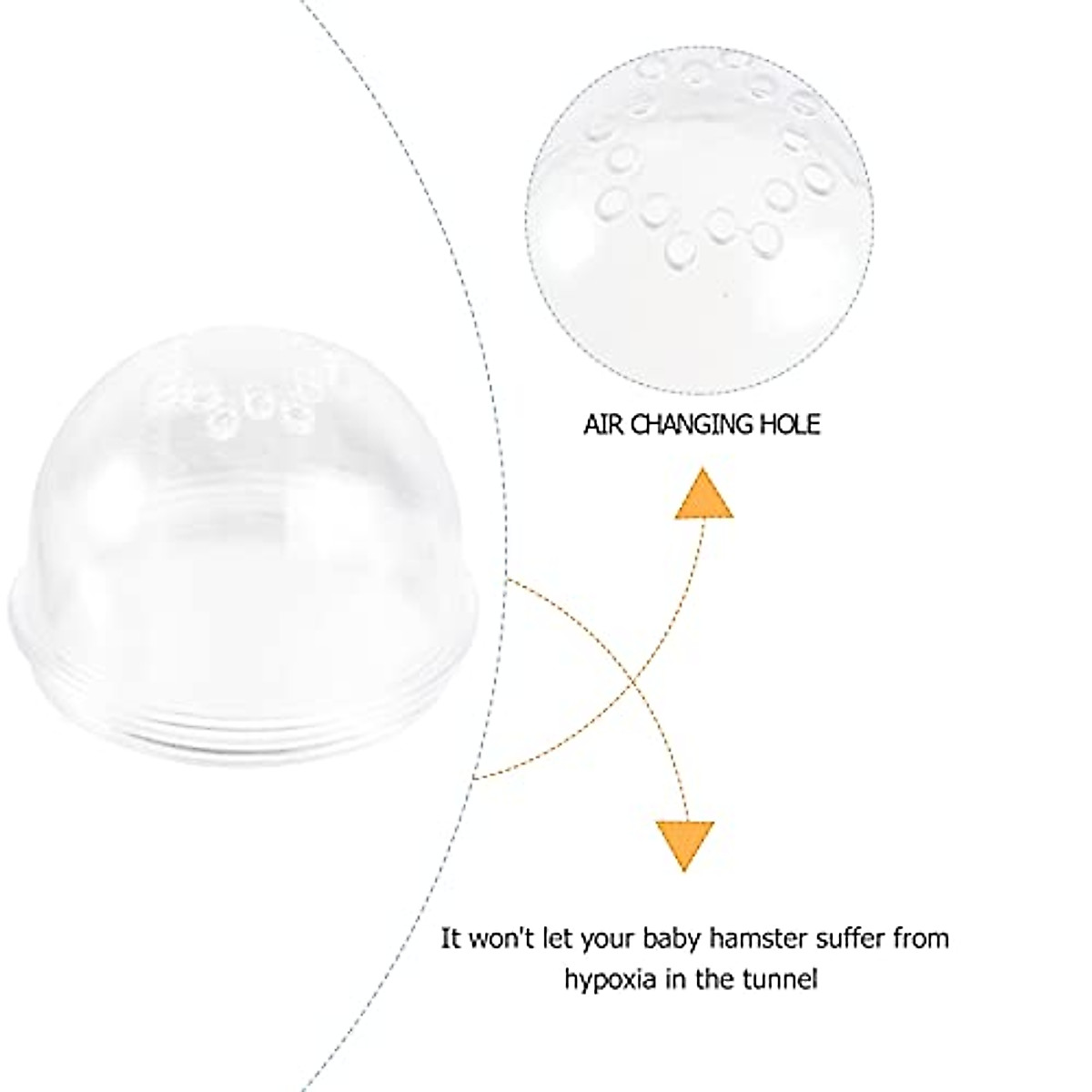 3Pcs Hamster Pipe Tunnels Hamster Tunnel External Tube Stopper Plug End Cap, Hamster Cage External Pipe Plugs Small Animals Hamster Cage Hole Hamster Tube Toy Cover Mouse Hamster Tunnel