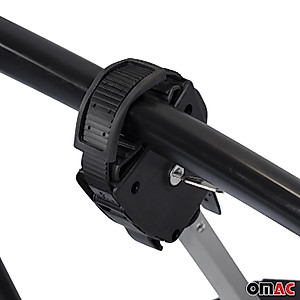 OMAC Auto Accessories Foldable Bike Rack Hitch Mounted | 3 Bicycle Carrier Racks Aadjustable Hitches Suitable for Electric Bikes and Fat Bikes