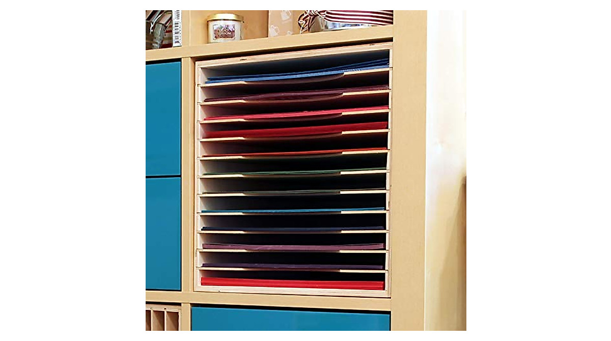 Stamp-n-Storage 12-Slot Paper Organizer for IKEA Kallax