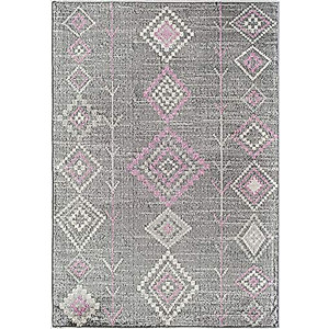 CosmoLiving by Cosmopolitan BR15E Native Blush Moroccan Tribal Area Rug 8'9" x 12'