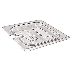 Cambro 60CWCHN135 Food Pan Lid 1/6 Camwear Notched Handle Clear (Pack of 6)