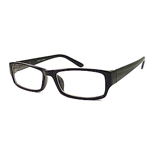 MODA VINTAGE Style Designer Frame Clear Lens Eyeglasses BLACK
