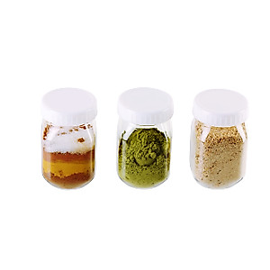 [40 Pack] 4 Oz Clear Plastic Mason Jars with Ribbed Liner Screw On Lids - Clear Plastic Containers with Lids Wide Mouth BPA Free, PET Plastic - Great for Baking, Pudding, Plastic Slime, Bulk Storage, Food Storage