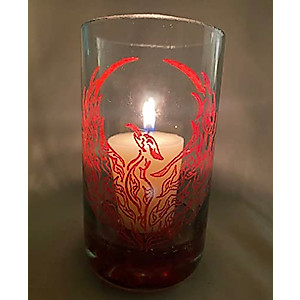 Phoenix Rising Candle Holder Home Decor Scripture Rebirth Persevere