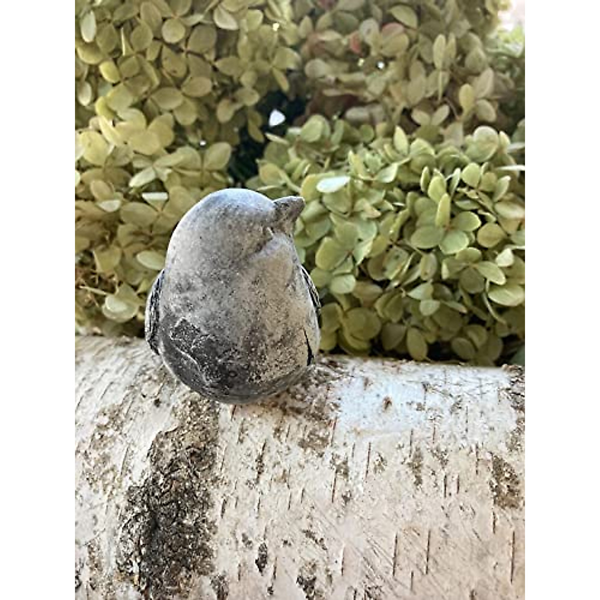 Outdoor Yard Decor, Fairy Garden Accessories, Housewarming Gift for Bird Lovers, Resin Stone Tabletop Figurines Set of 2